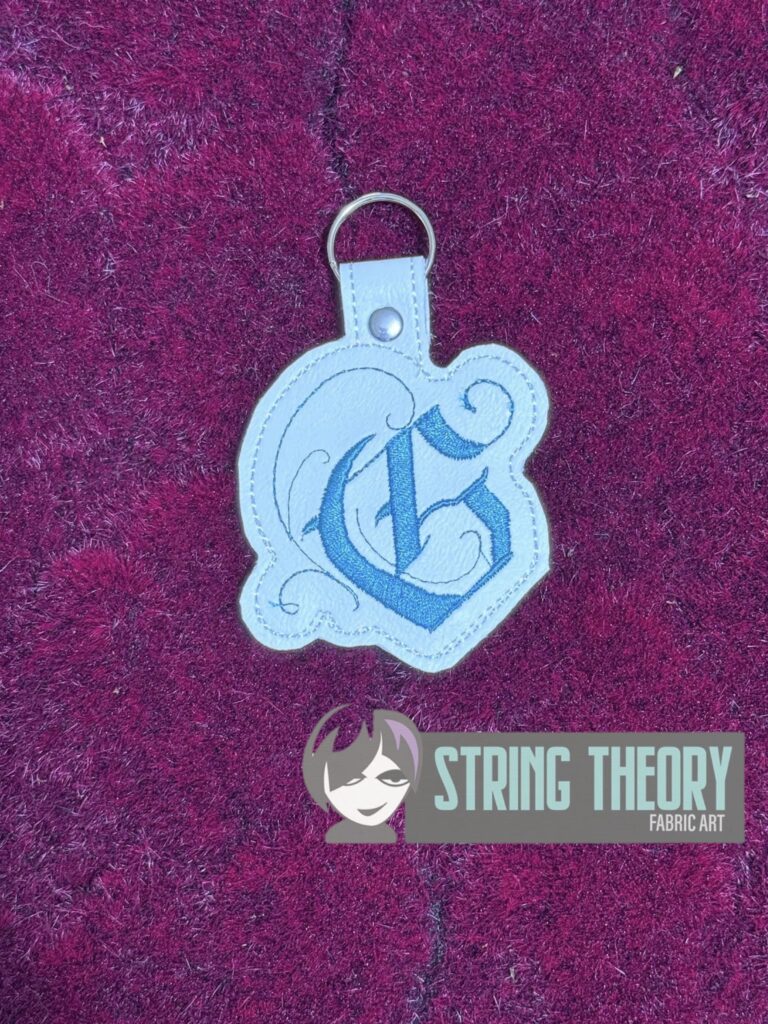 Calligraphy G Fob ITH in the hoop fob Digital Download for Machine ...