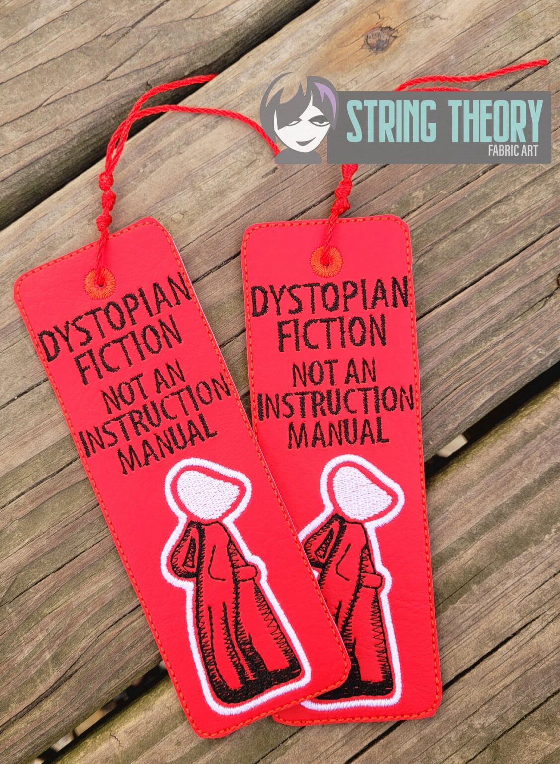 Dystopian Fiction – NOT AND INSTRUCTION MANUAL Bookmark ITH in the hoop ...