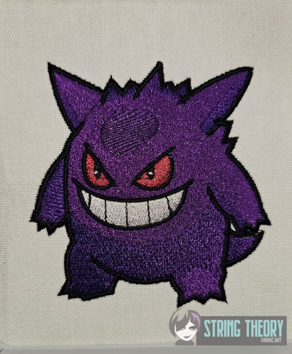 Pokémon Gengar Machine Embroidery Pattern Design 4×4 5x7
