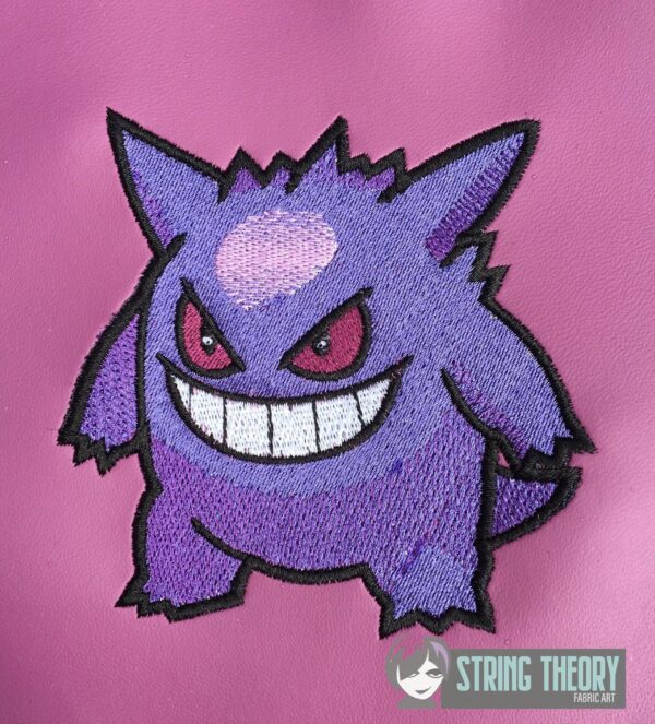Pokémon Gengar Machine Embroidery Pattern Design 4×4 5x7