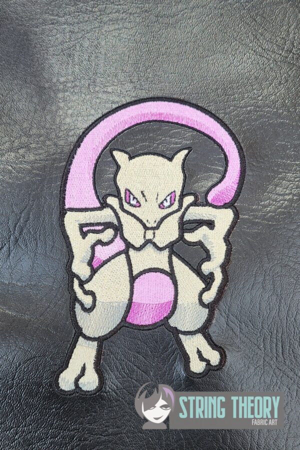 Pokémon Mewtwo Machine Embroidery Pattern Design 4×4 5x7