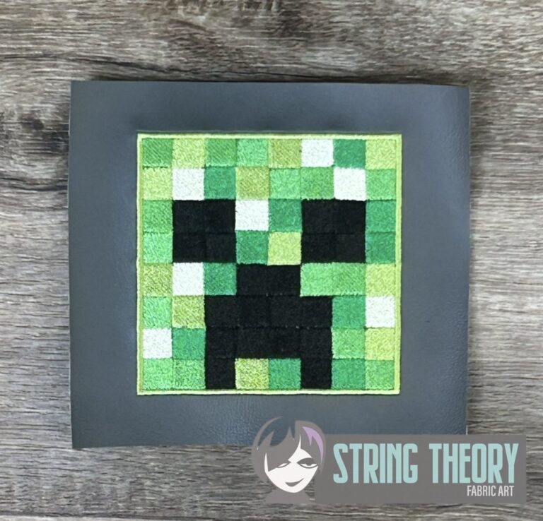 Minecraft Creeper Machine Embroidery Pattern Design 4x4, 5×7
