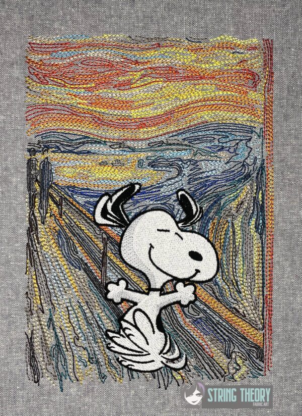 Dancing Snoopy Scream Machine Embroidery Pattern, Design