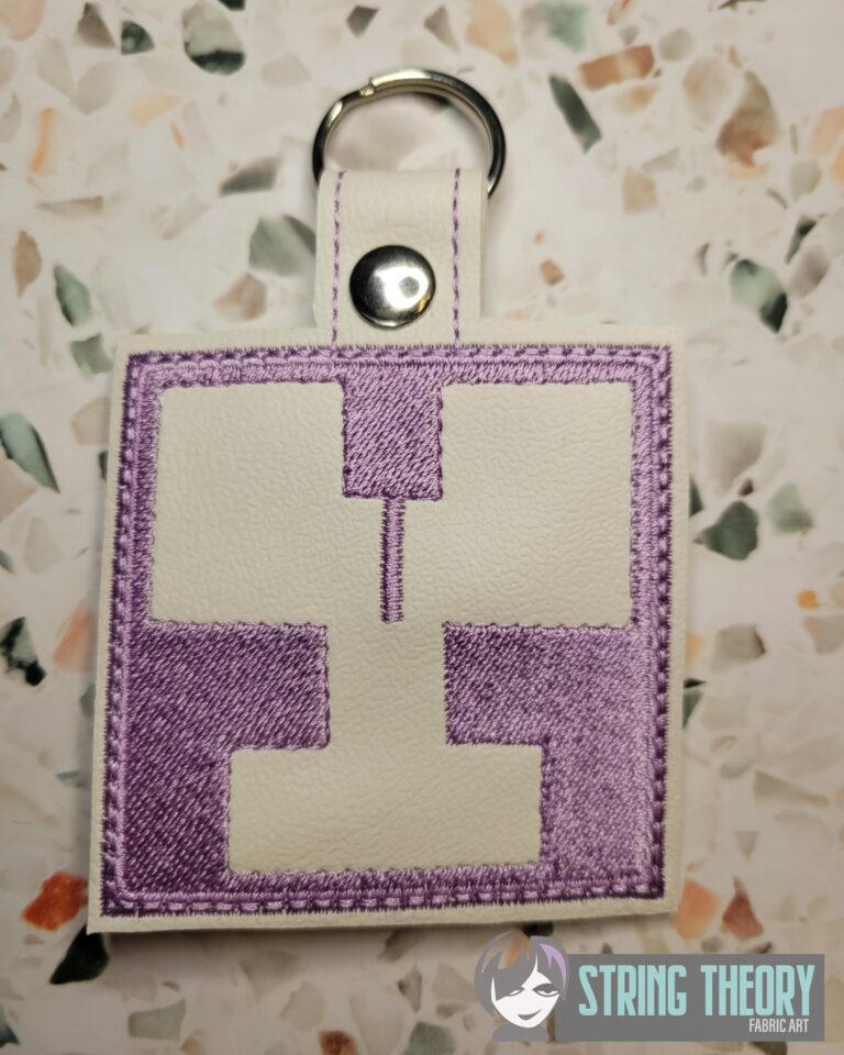 Block Brutalist Y Fob ITH in the hoop fob Digital Download for Machine ...