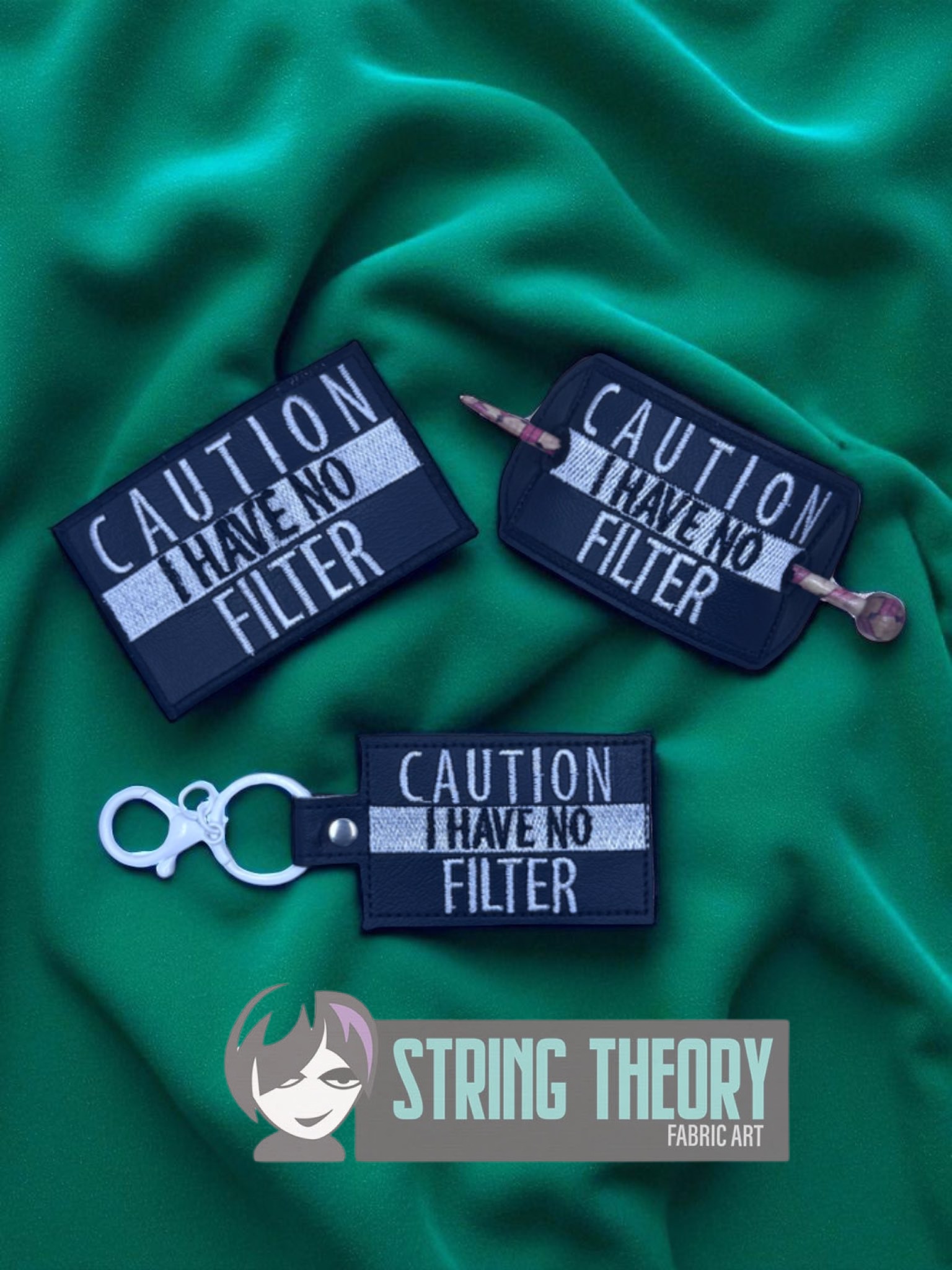 Caution I Have no Filter fob, patch, bun cover ITH in the hoop Digital ...