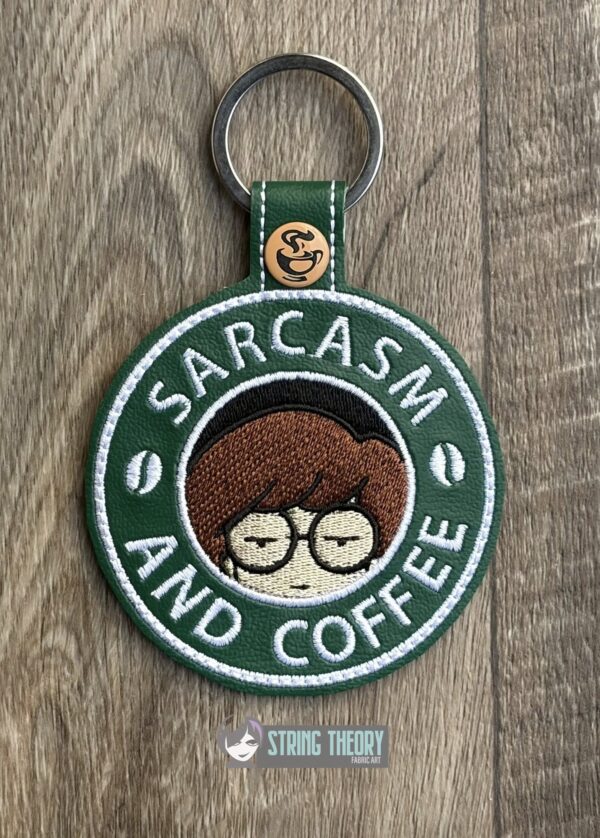 Daria Sarcasm & Coffee ITH Machine Embroidery Design 4×4