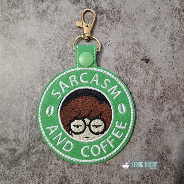 Daria Sarcasm & Coffee ITH Machine Embroidery Design 4×4