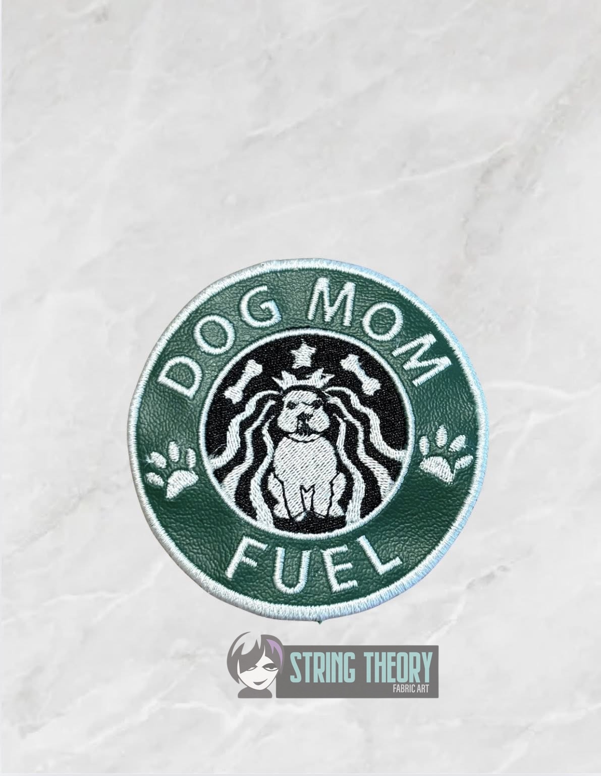 Dog Mom Fuel ITH Machine Embroidery Design 4×4