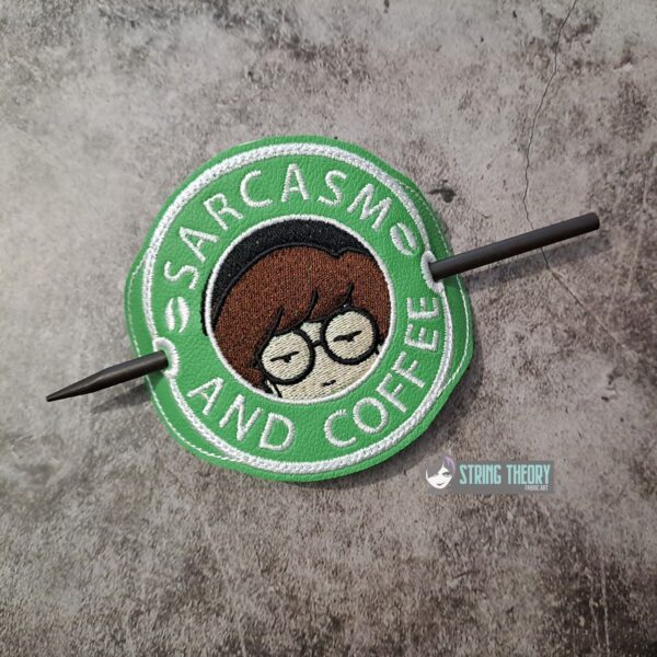 Daria Sarcasm & Coffee ITH Machine Embroidery Design 4×4