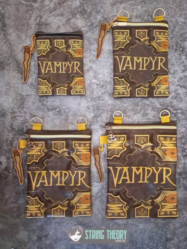 Buffy the Vampire Slayer Vampyr Lined Zip Bag ITH Embroidery