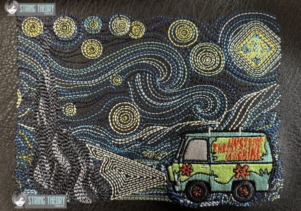 Scooby Doo Starry Mystery Machine Machine Embroidery Design