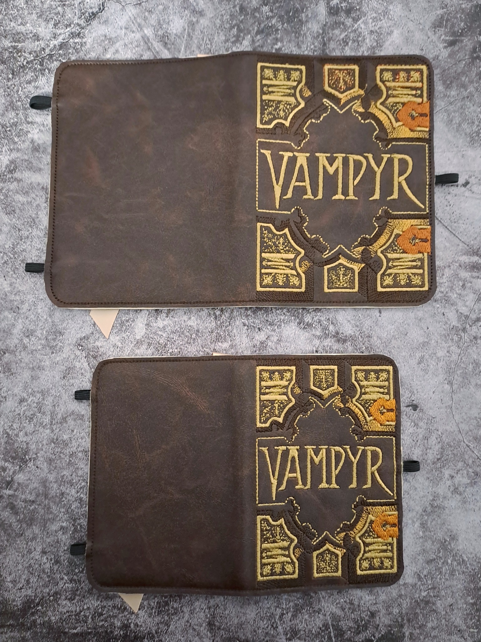 Vampyr Notebook Cover ITH Machine Embroidery Design